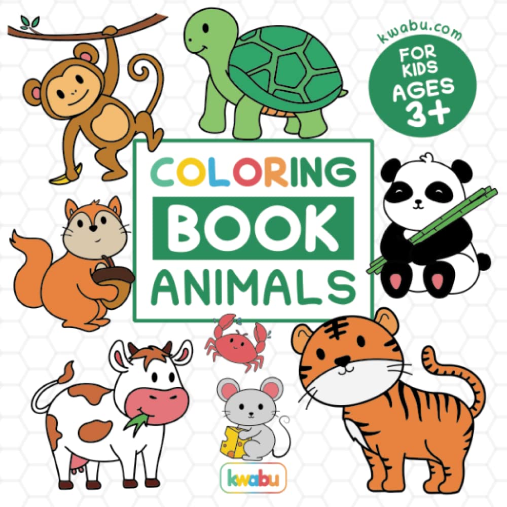 Coloring Book Animals For Kids: For Preschool Children Ages 3-5 ...