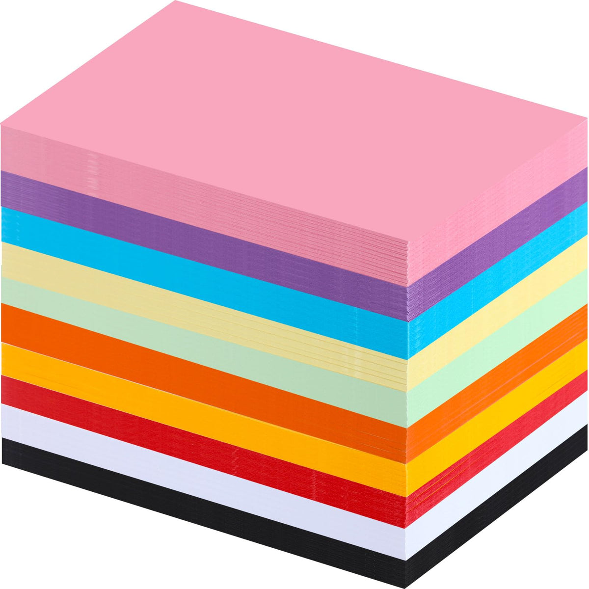Harloon 500 Sheets Colored Construction Paper Bulk Heavyweight Constru ...