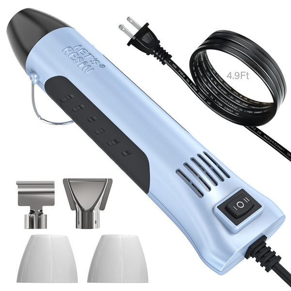 LET’S Resin Heat Gun for Resin,350W Fast Heating Dual Temp Heat Gun (4 ...