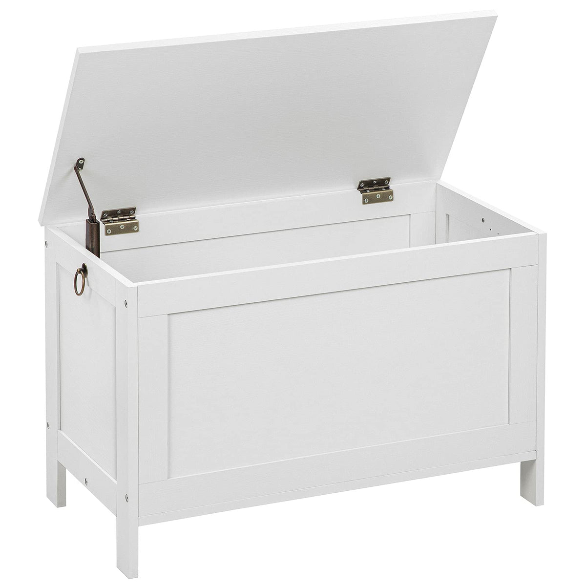 HOOBRO Toy Box, Retro Wooden Look Storage Chest with Safety Hinge, Ent ...