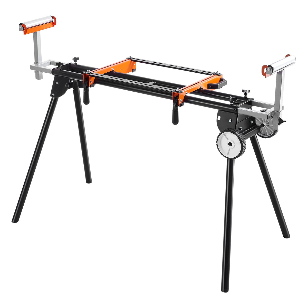 VEVOR Miter Saw Stand, 93in Collapsible Miter Saw Stand with Integral ...