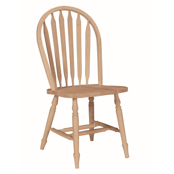 International Concepts Windsor Arrow Back Chair, Unfinished – WoodArtSupply