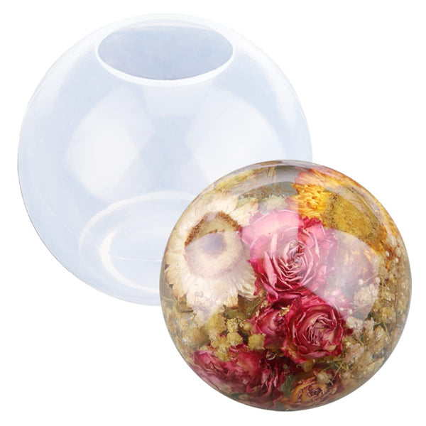 4inch Large Sphere Resin Mold Silicone,One-Piece Design 3D Round Ball ...