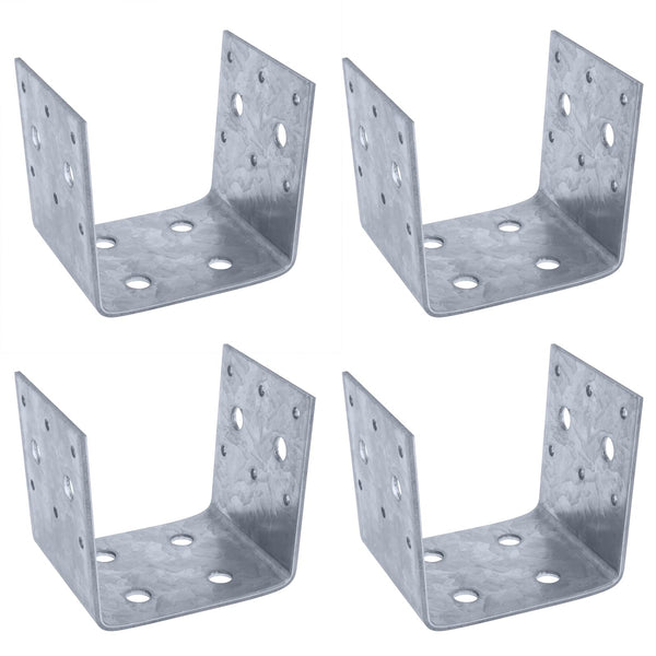 eoere 4 PCS Half Post Base, Fit 4 x 4 Post Anchor Connector, Deck Fram ...