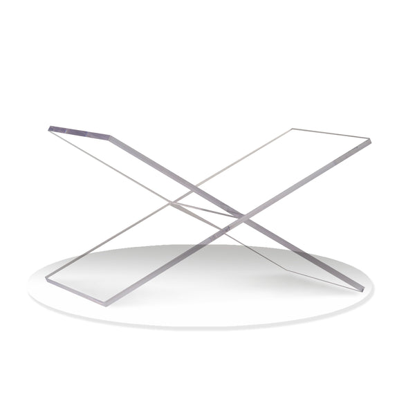 LIZ QNNALY Large Clear Acrylic Book Stand - Perfect for Displaying Ope ...