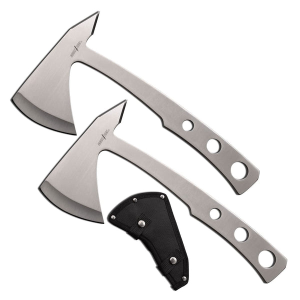 Perfect Point Throwing Axes – Set of 2-9.5-inches Overall, Satin Finis ...