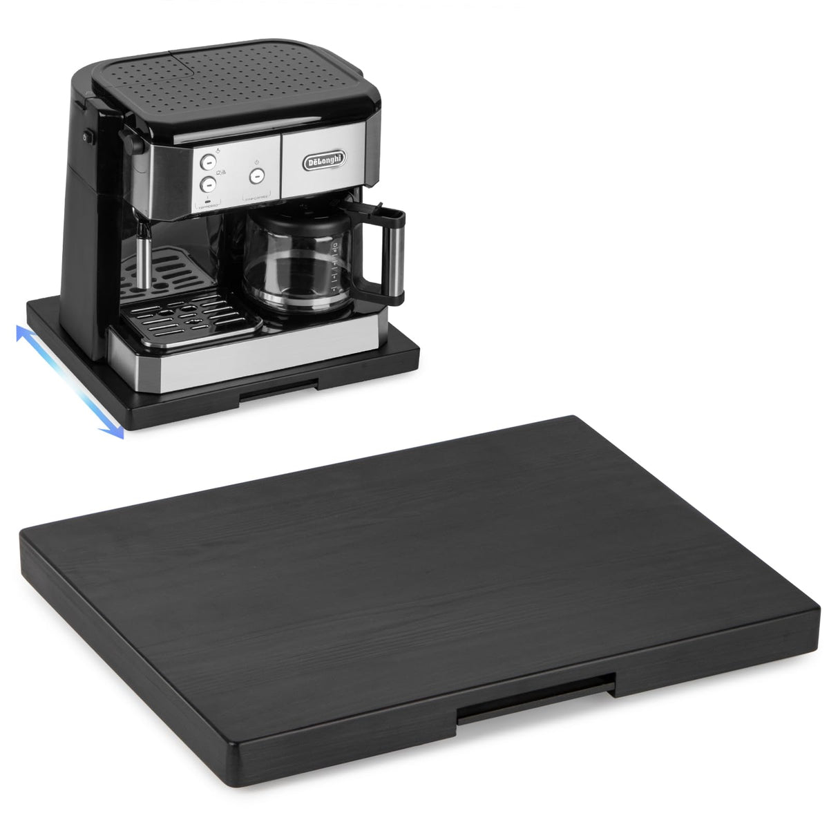 ANBOXIT Appliance Slider, Wooden Sliding Tray for Coffee Maker, Coffee ...