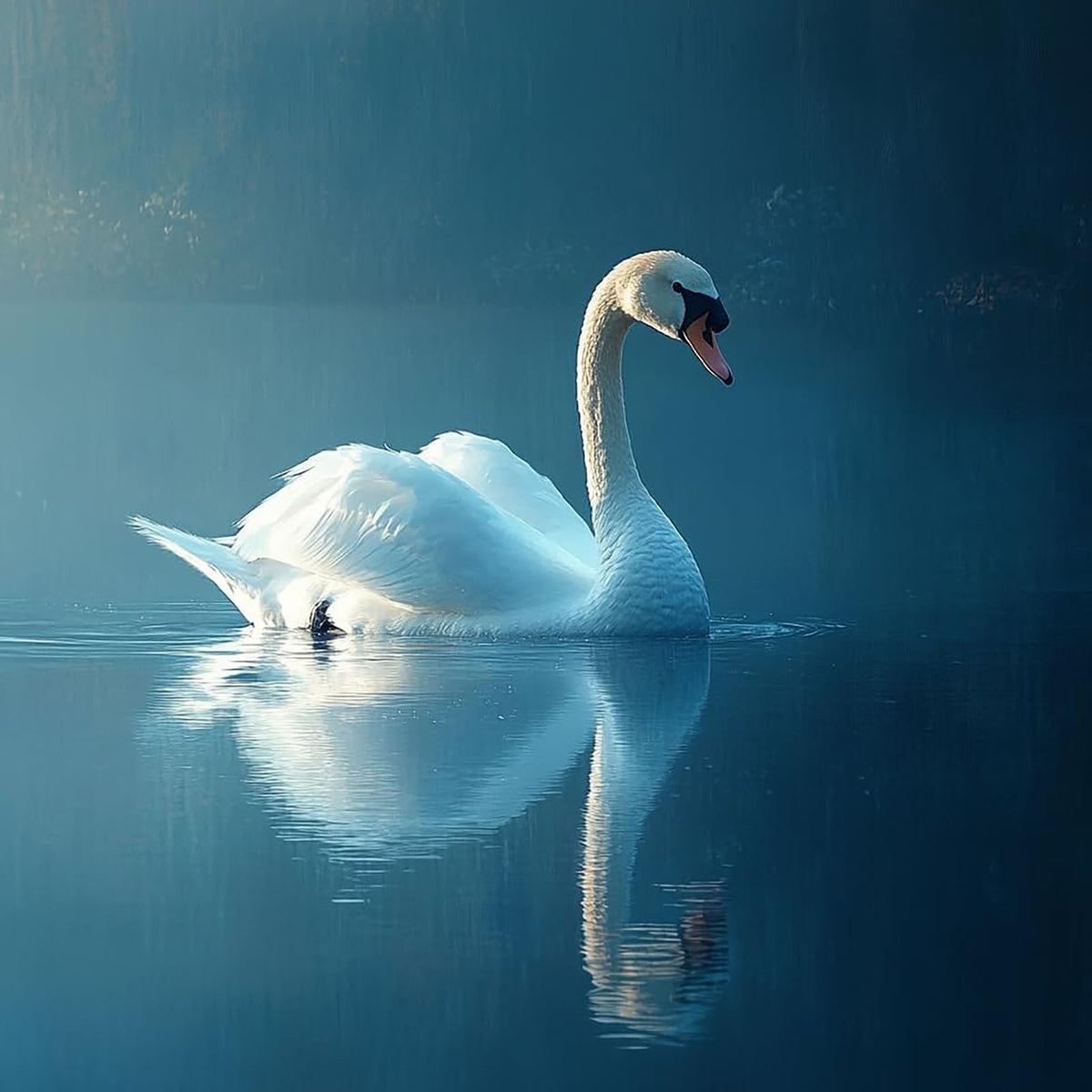 LAENAKR DIY Paint by Numbers for Adults Beginner, Swan Glides Across S ...