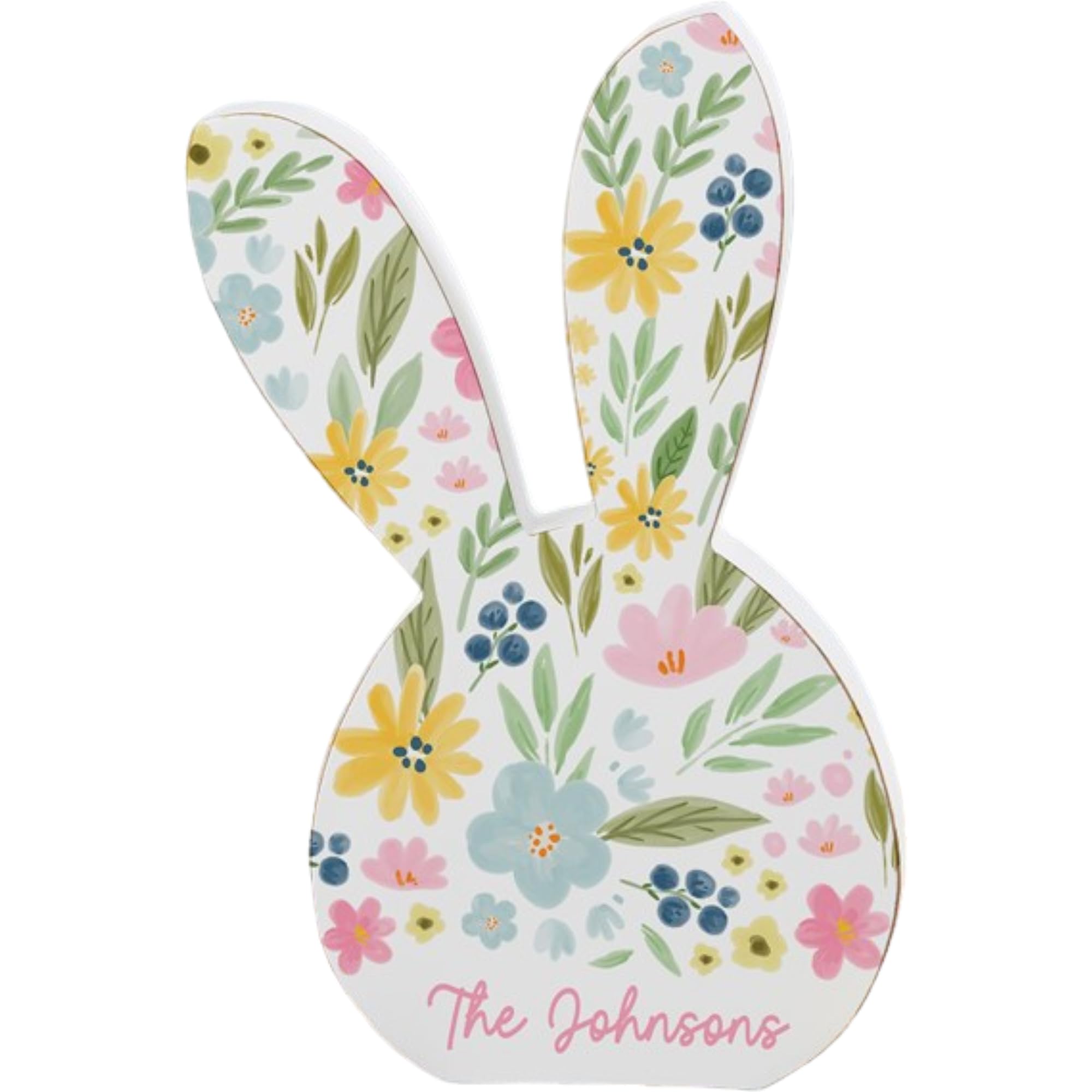 Personalization Universe Easter Flowers Personalized Wooden Easter Egg ...