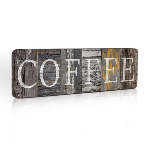 Rustic Coffee Sign Farmhouse Kitchen Decor Sign Printed Wall Hanging C ...