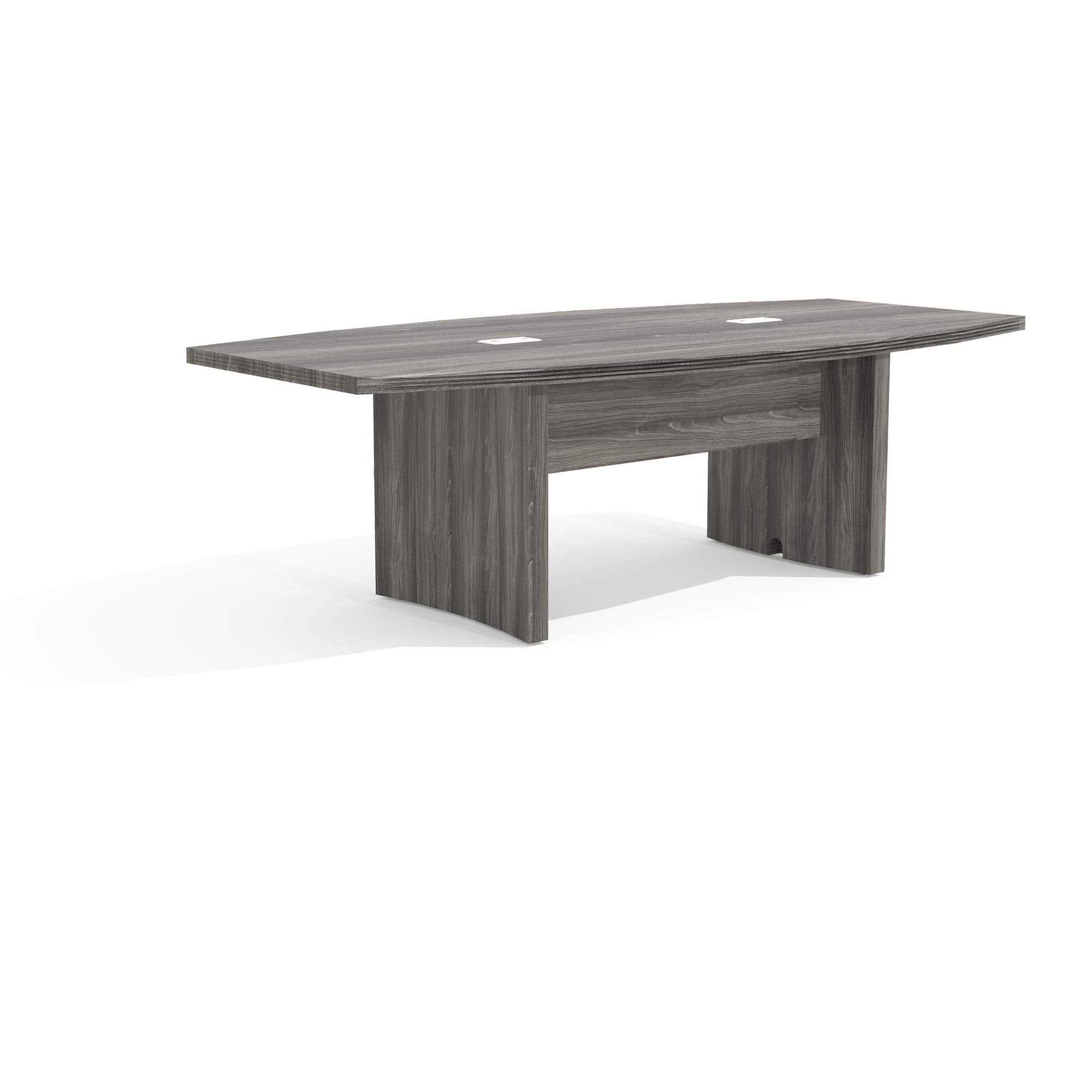 Mayline ACTB8LGS Aberdeen Conference Table, 8', Gray Steel Laminate ...