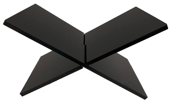 Hopysgiien Black Book Stand - Acrylic Open/Closed Book Display Stand f ...