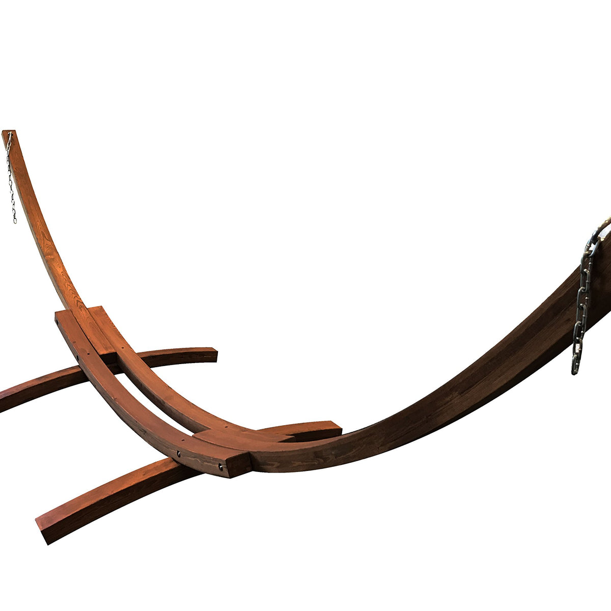 Petra Leisure 14 Ft. Wooden Arc Hammock Stand. 450 LB Capacity. Teak S ...