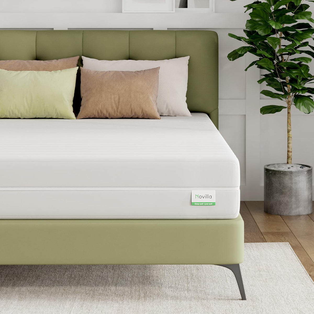 Novilla King Size Mattress, 10 Inch Foam Mattress, Block Cutting Desig ...