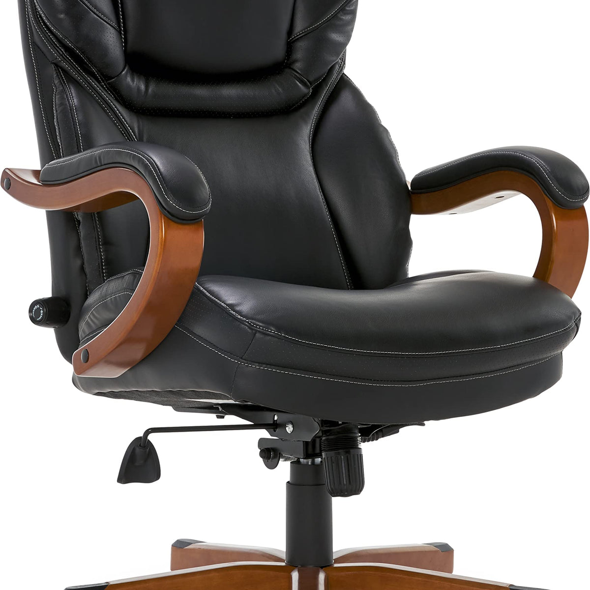 Serta Conway Big and Tall Executive Office Wood Accents, Adjustable Hi ...