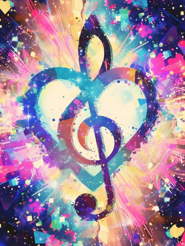 YOUSHIHA Music Notes Diamond Painting Kits for Adults,DIY 5D Musical I ...