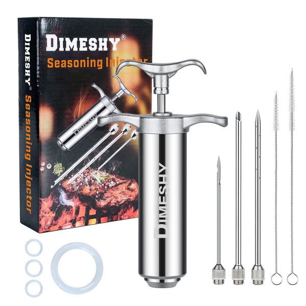 Heavy duty 304 Stainless Steel Meat Injector Kit with 2-oz Large Capac ...