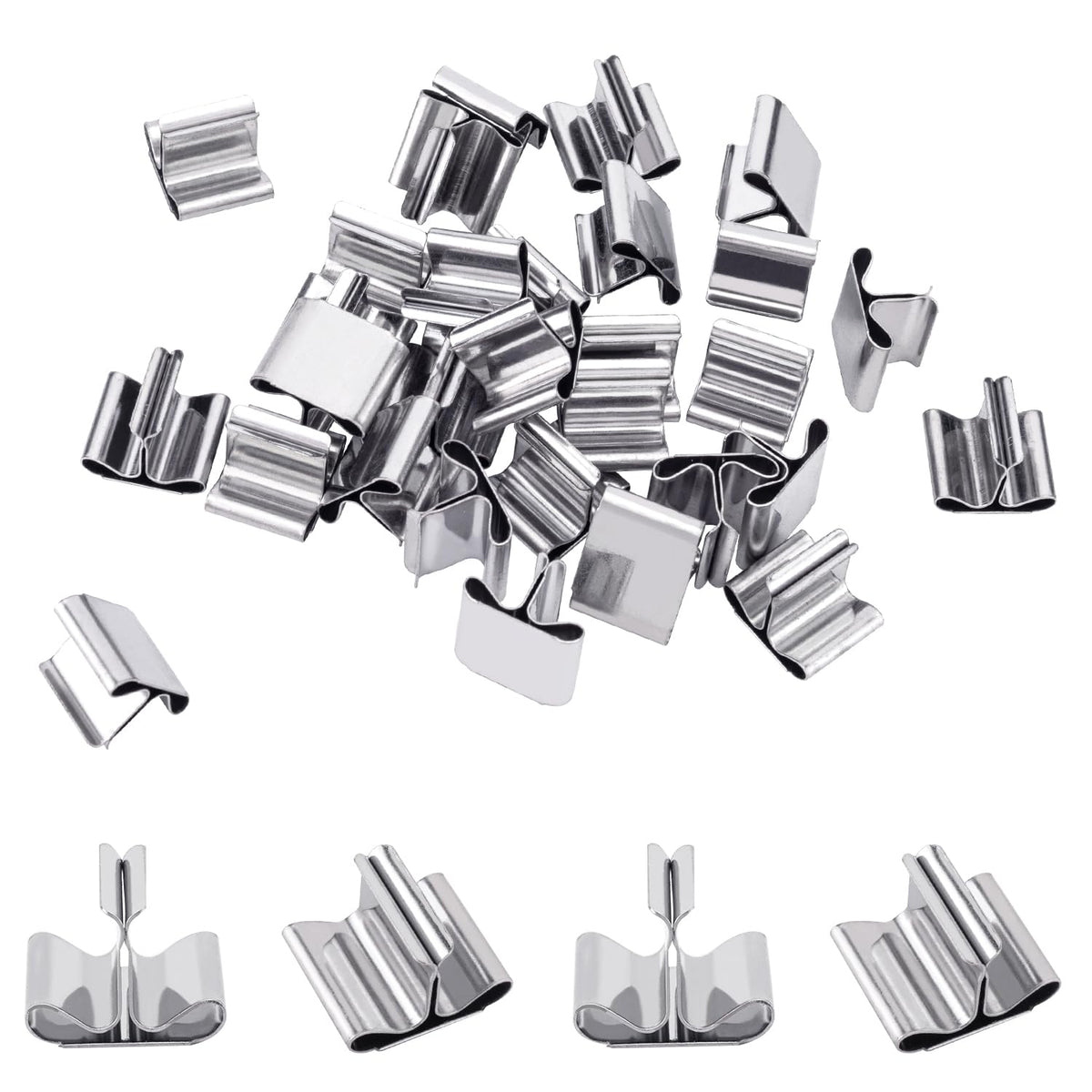 BEADNOVA Wood Candle Wick Clips 50pcs Wood Wick Base Sustainer Tabs fo ...