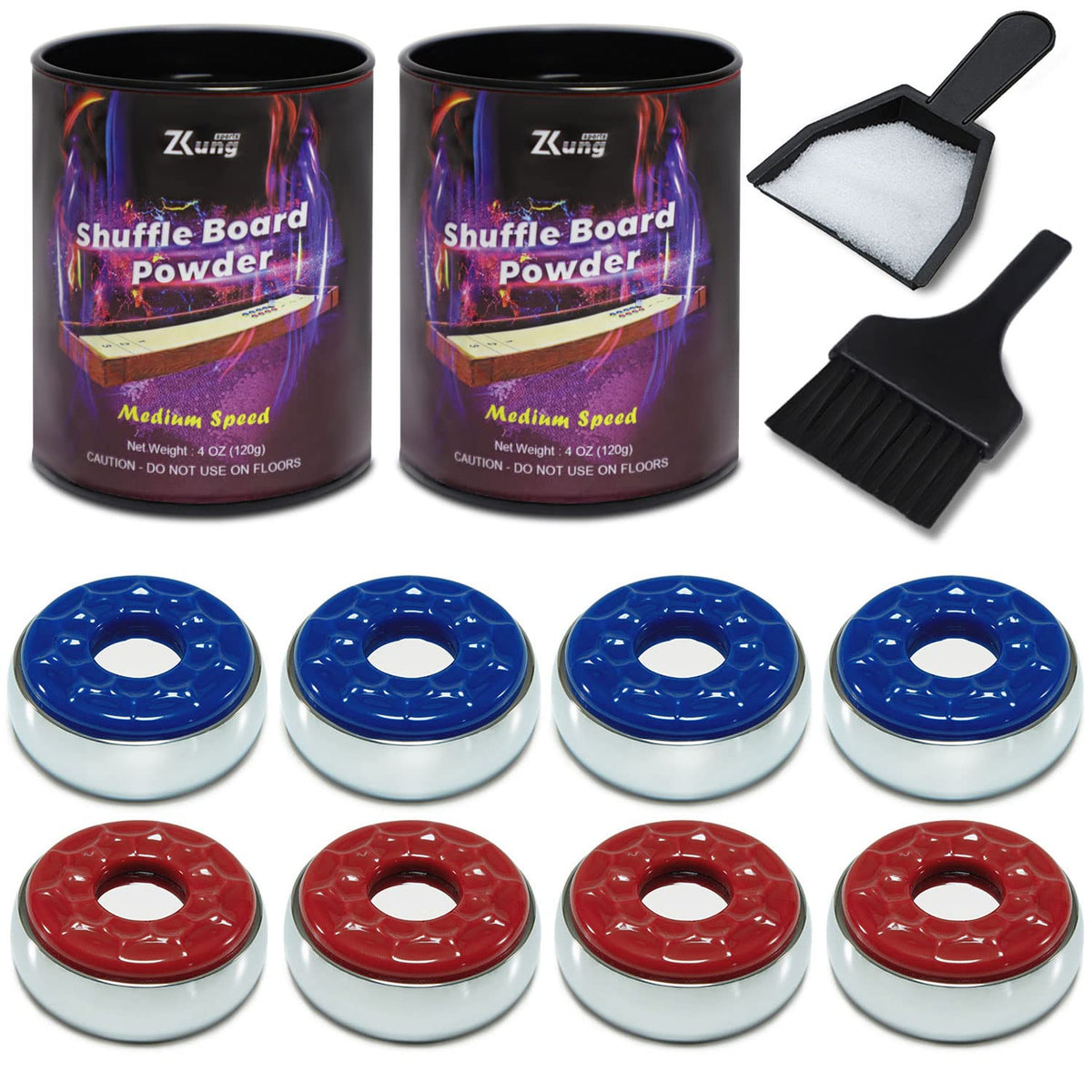 Shuffleboard Pucks with Shuffleboard Sand Set - 2 1/8 Shuffleboard Tab ...