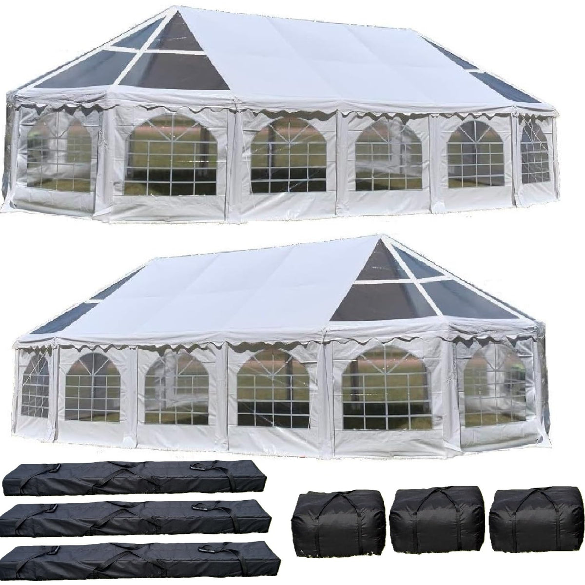 DELTA 40'x21' PVC Marquee Tents for Parties, Large Party Tent, Outdoor ...