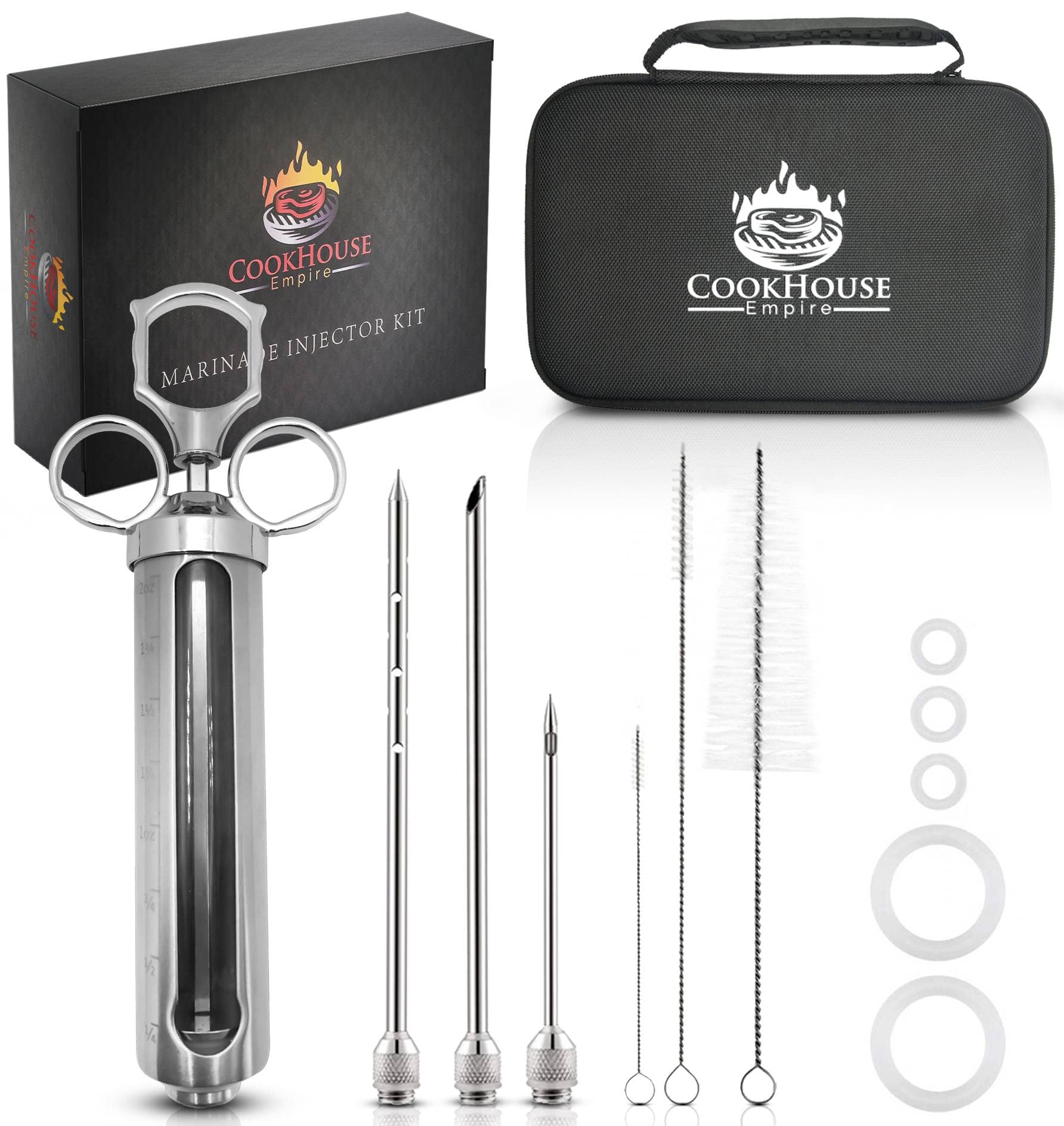 Meat Injectors for Smoking - Stainless Steel Marinade Injector Kit with ...