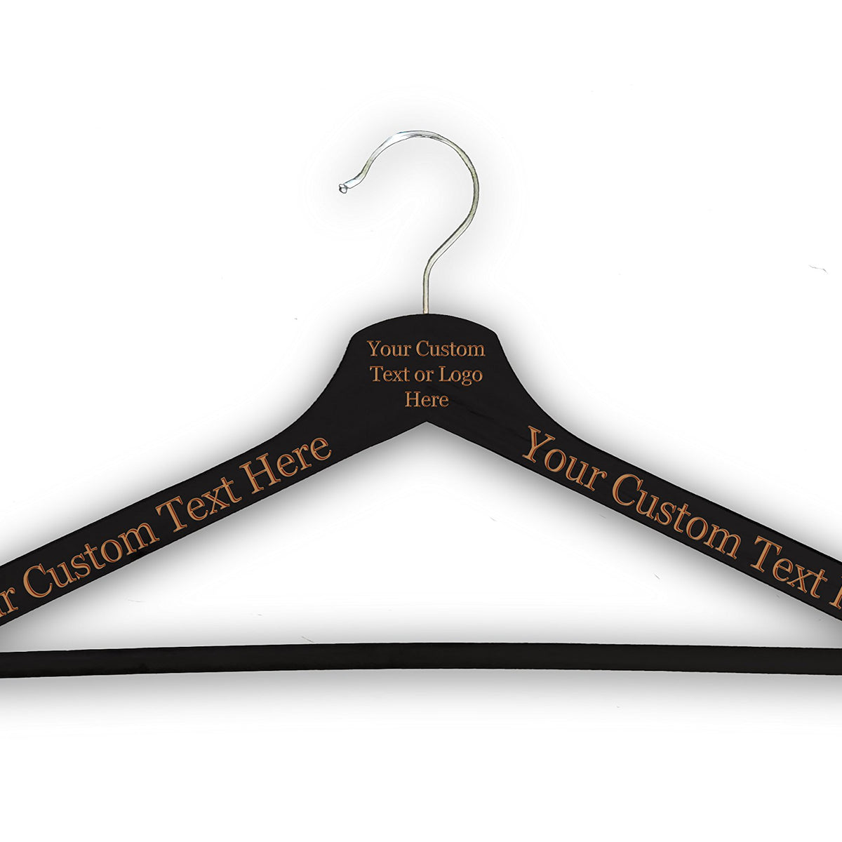Customized Custom 3D Laser Engraved Personalized Wooden Clothes Hanger ...