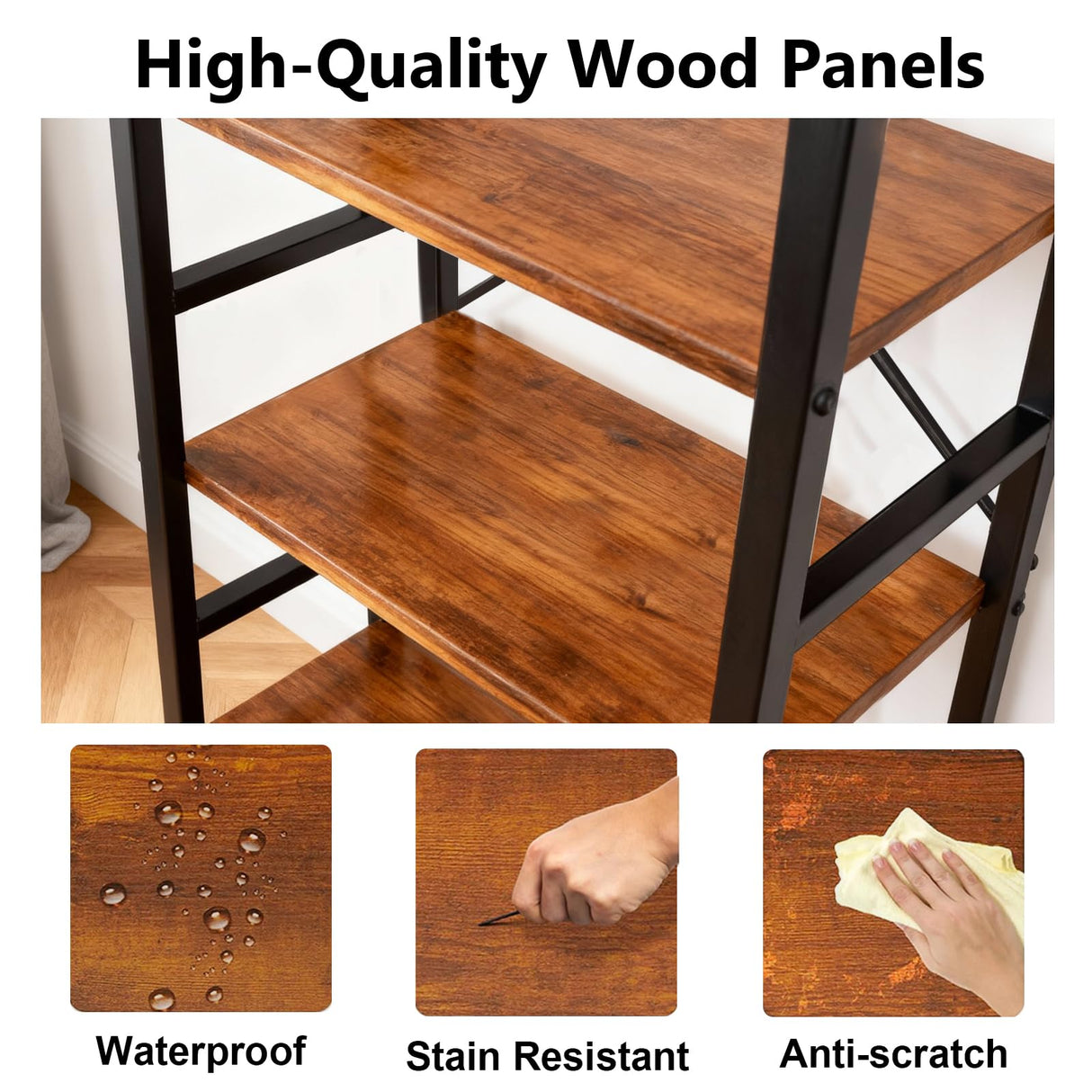 ZEUKMXOO 6 Tier Bookshelf, 72'' Tall Bookcase, Book Storage Shelves, W – WoodArtSupply