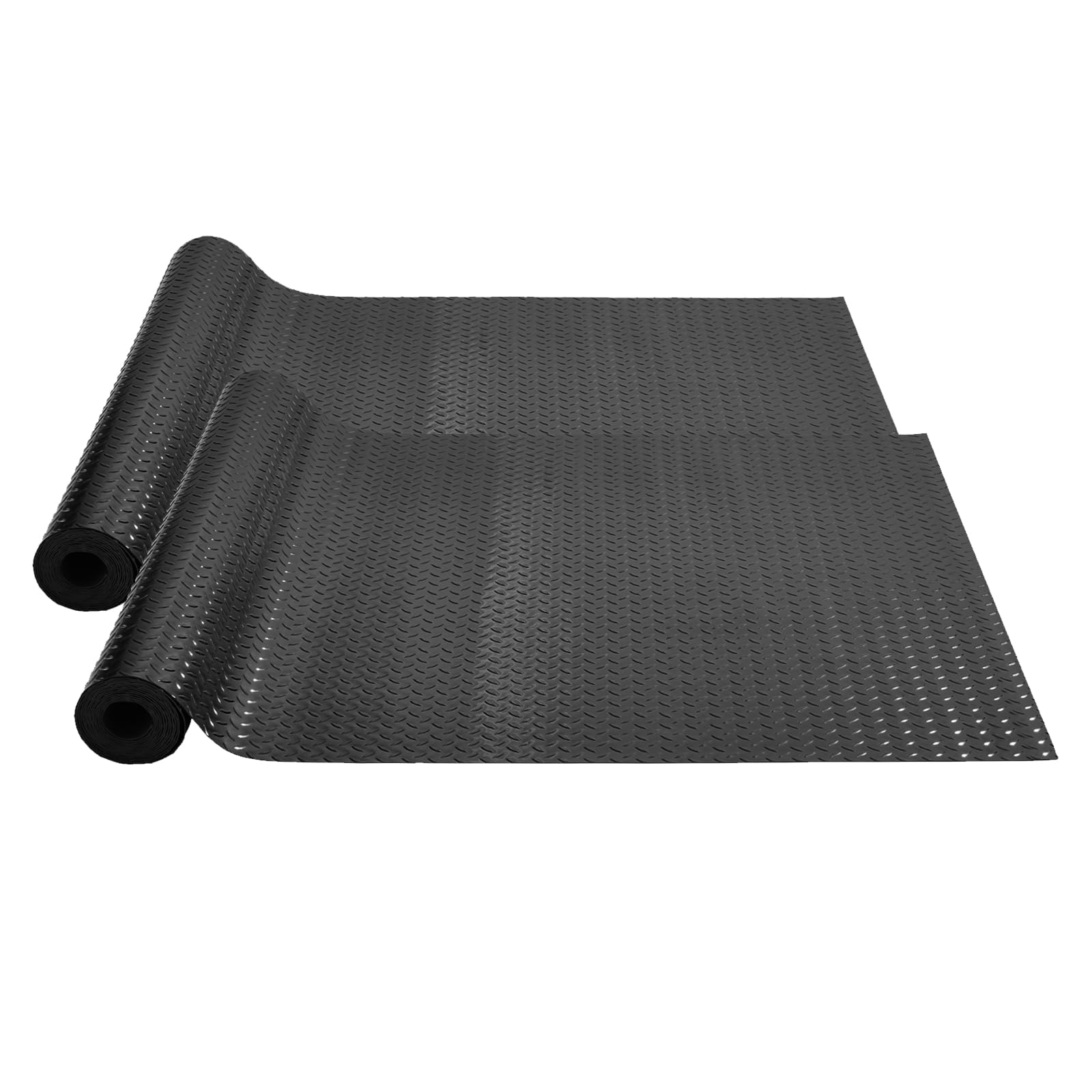 VEVOR Garage Floor Mats, 2 Rolls x 17 x 3.6 Ft PVC Garage Flooring Roll ...