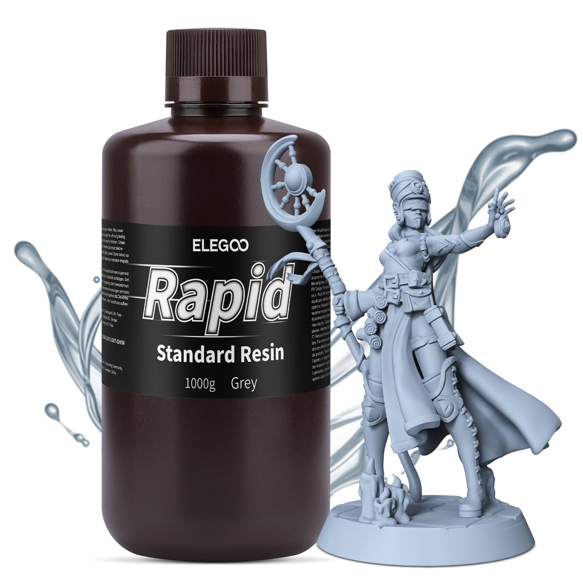 ELEGOO Rapid Standard Resin 3D Printer Resin 405nm Fast Curing High Pr ...