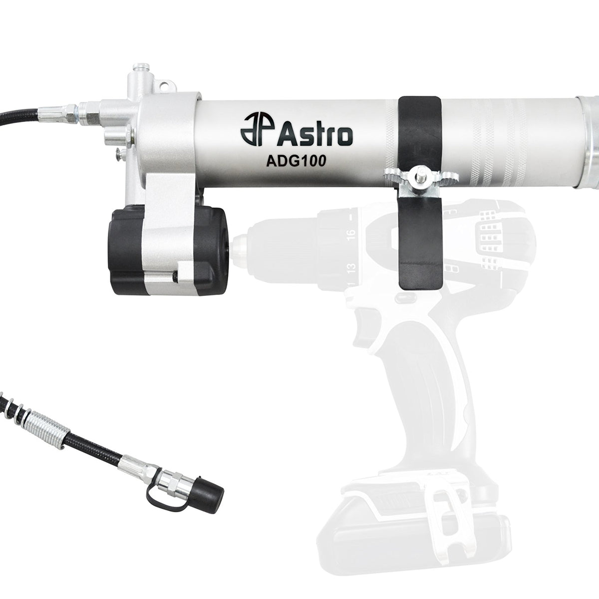 Astro Pneumatic Tool ADG100 Grease Gun Drill Adapter – WoodArtSupply