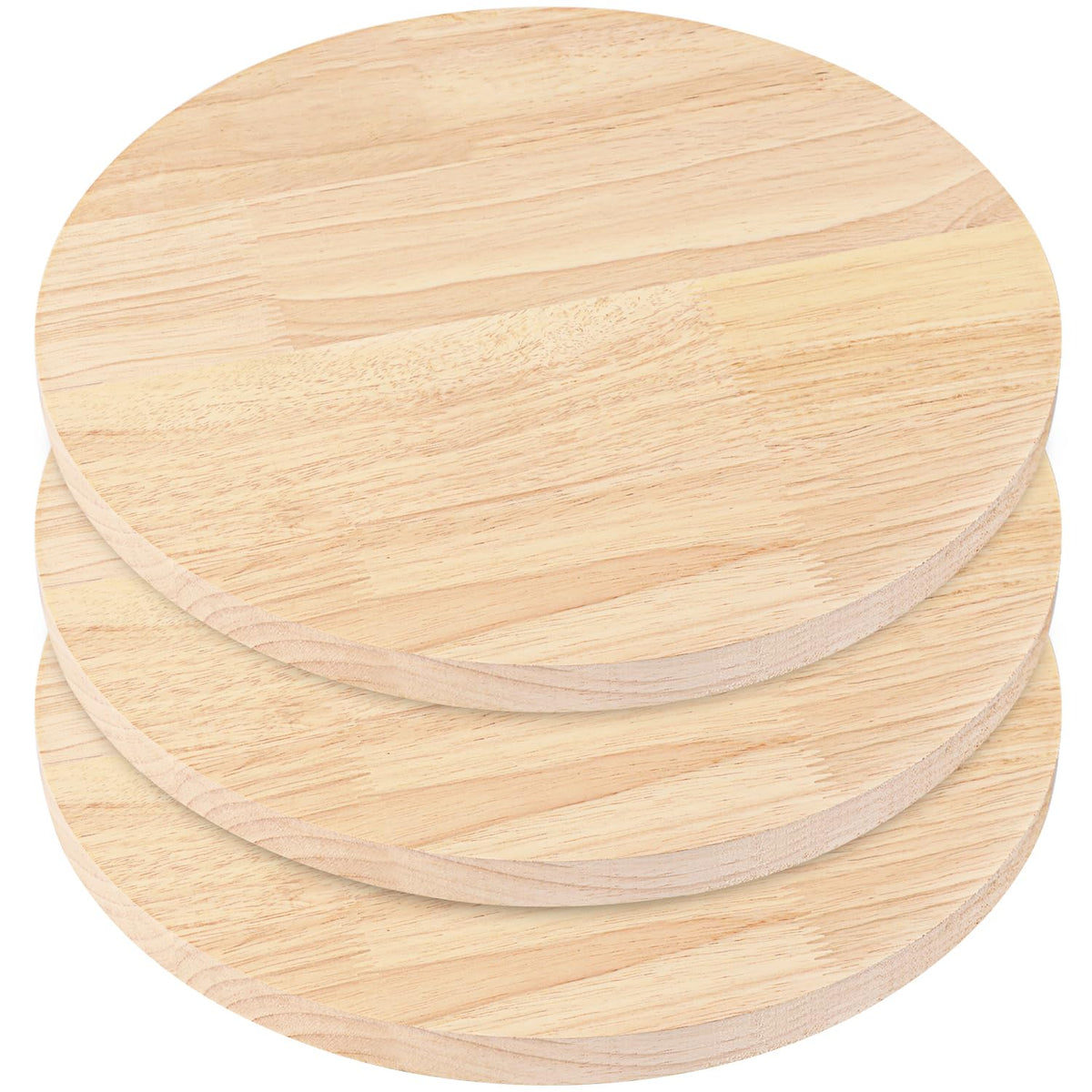 3 Pack Pine Circle Plaque, 12 Inch Round Wood Plaque, Unfinished Woode ...