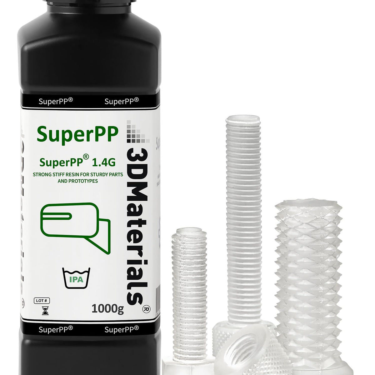 SuperPP Tough 3D Printer Resin Fastest 1.4GPa 50um Print in 1.3 secs ...