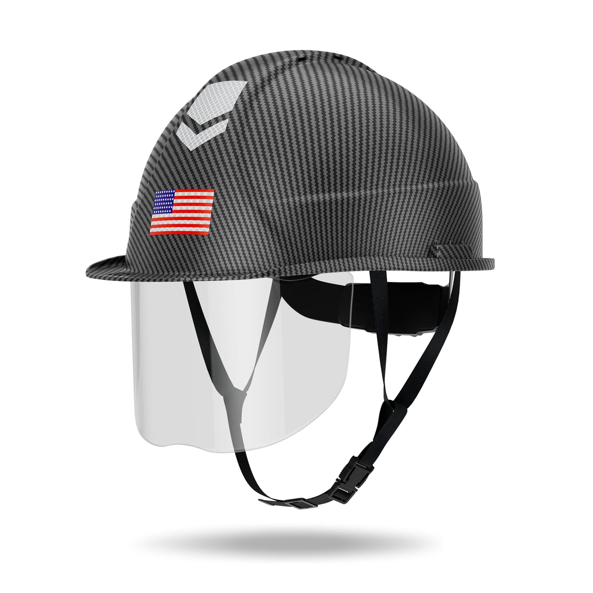 DS-SMAAT Hi-Viz Reflective Safety Hard Hat with Visor,Vented Protectio ...