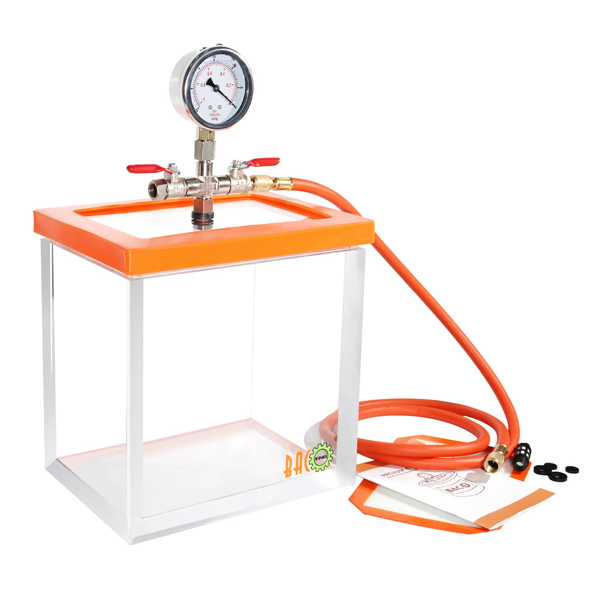 BACOENG 2 Gallon Vacuum Chamber, Acrylic Degassing Chamber Kit for Res ...