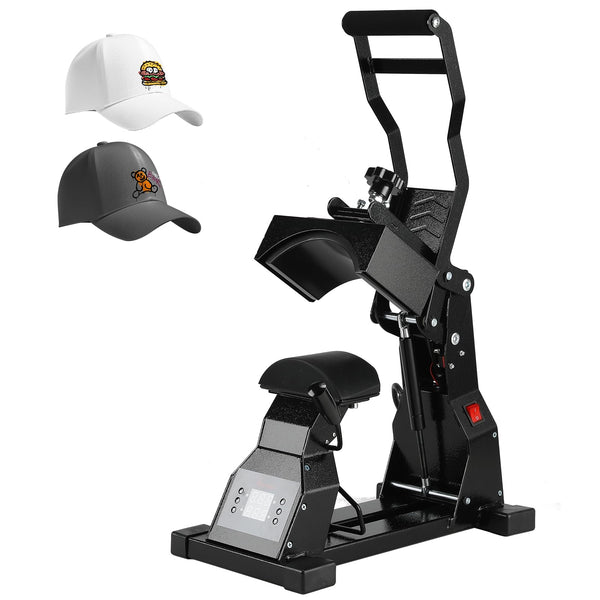 PowerPress Hat Heat Press Machine for Caps with 2pcs Interchangeable P ...