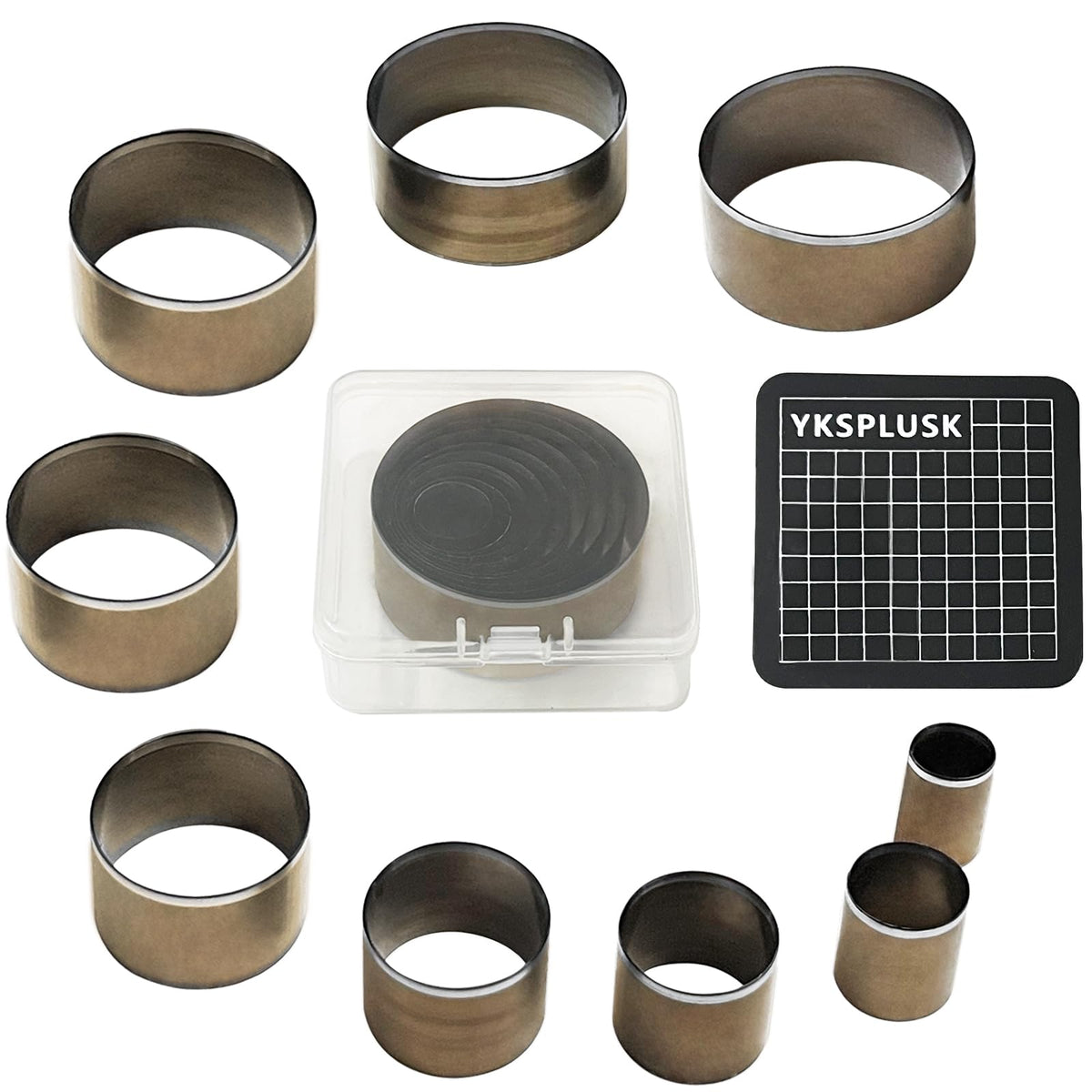 YKSPLUSK Leather Circle Cutter Tool Set, 9 Pieces Circle Punch Tools 1 ...