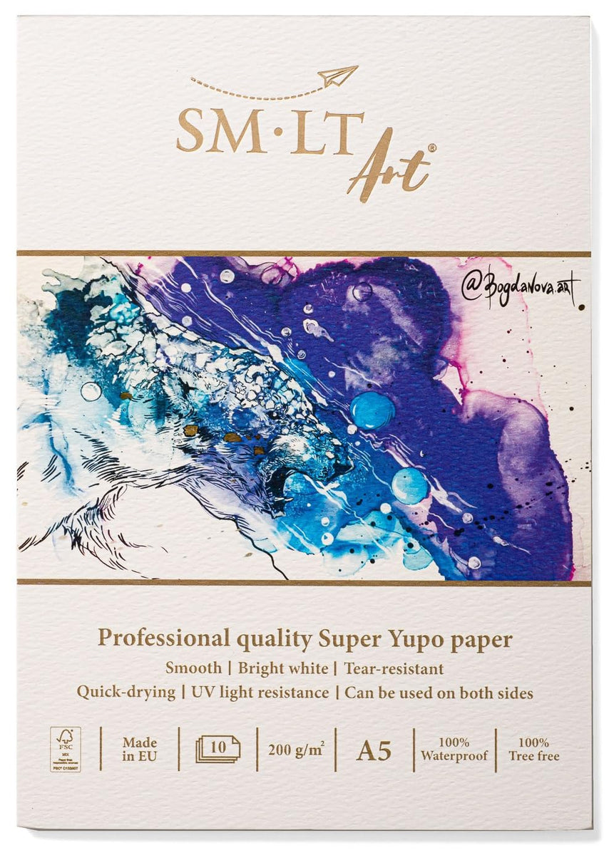 SM-LT Fine Arts Pad - Yupo - A5-10 Sheets - 200 GSM – WoodArtSupply