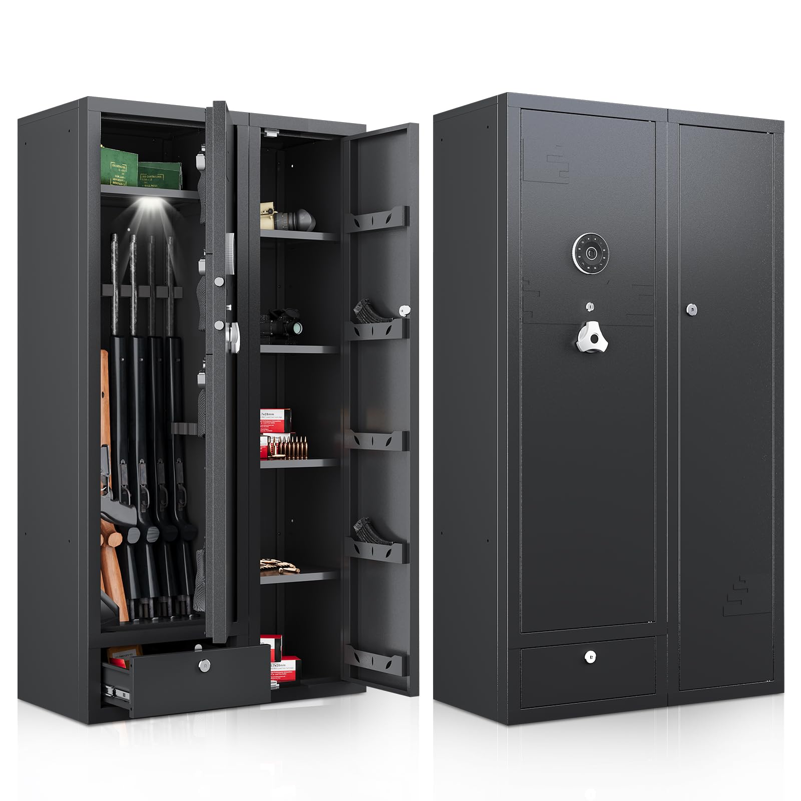 KAER 15-20 Gun Safes for Home Rifle and Pistols,Gun Safe,Rifle Safe ...