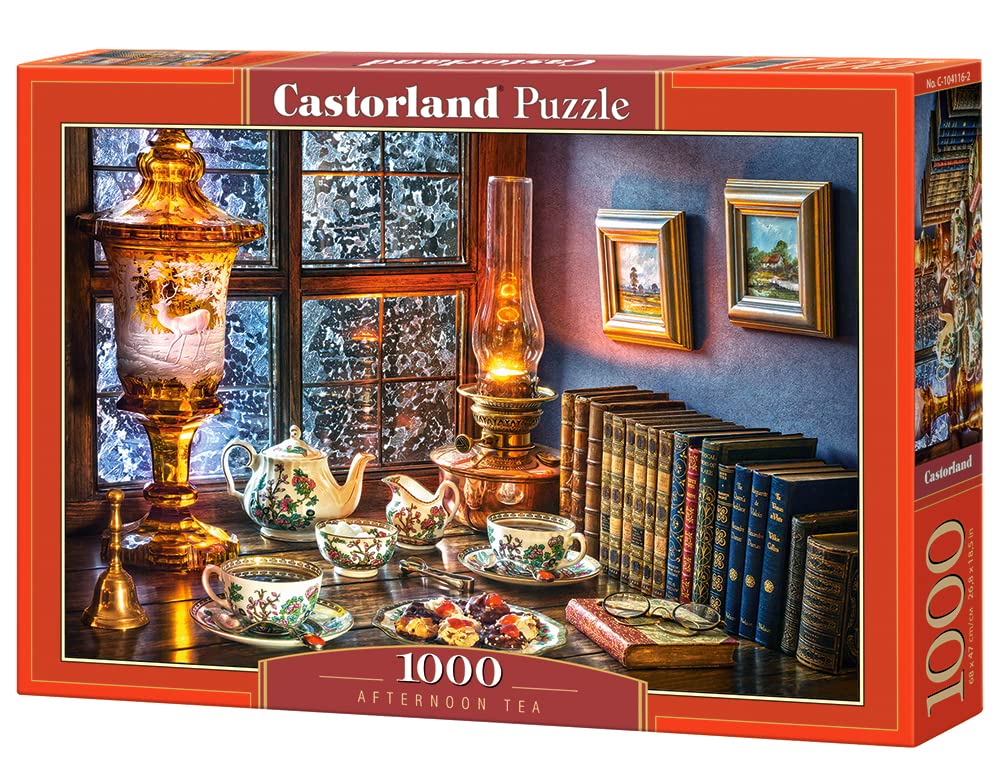 CASTORLAND 1000 Piece Jigsaw Puzzle, Afternoon Tea, Classic Interior ...