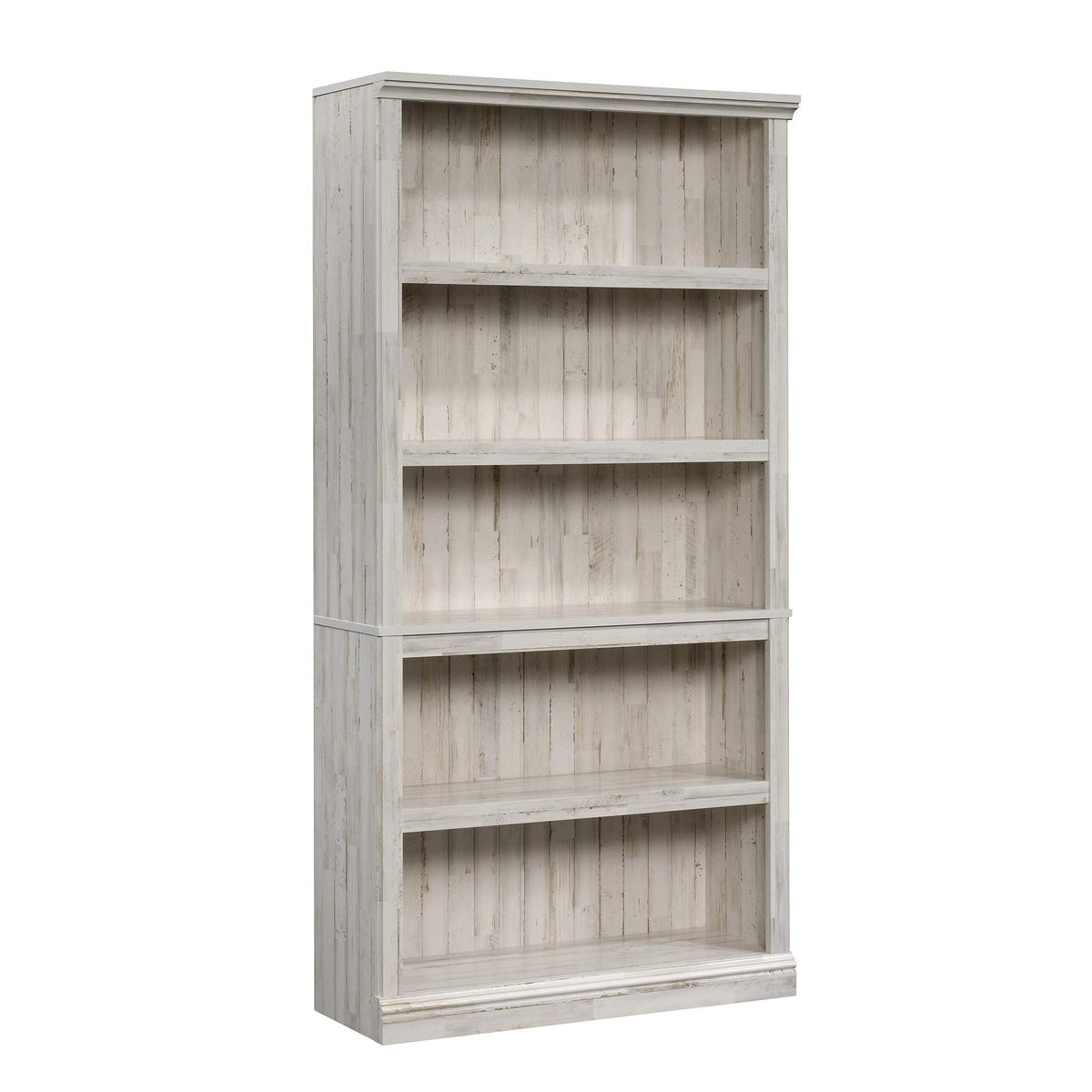 Sauder 5 Tier Book Shelf Wooden Bookcase Multipurpose Bookshelf for Ho ...