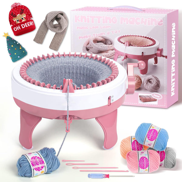 MIAOKE Knitting Machine, 40 Needles Smart Weaving Loom Knitting Round ...