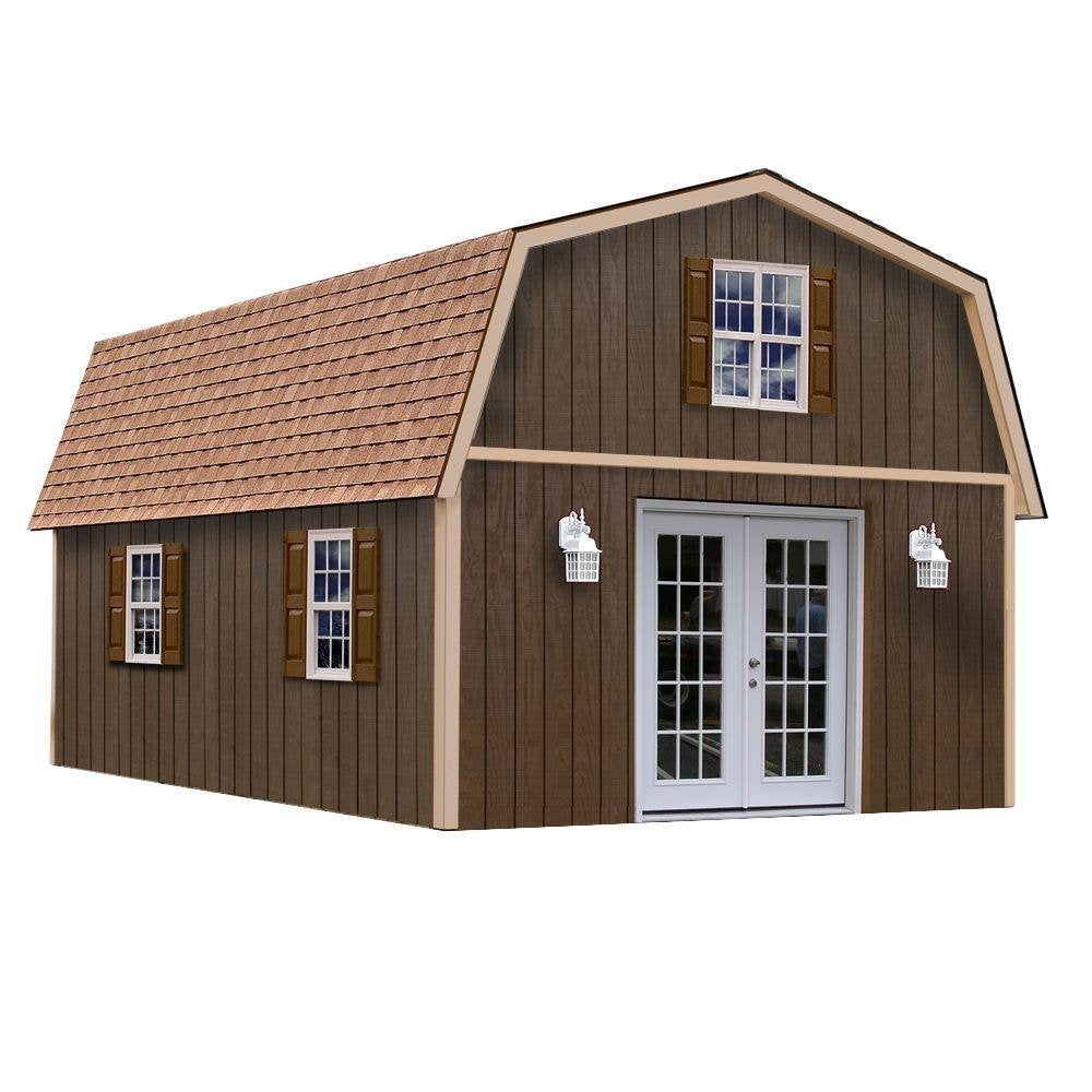 Best Barns Richmond 16 ft. x 24 ft. Wood Storage Building – WoodArtSupply