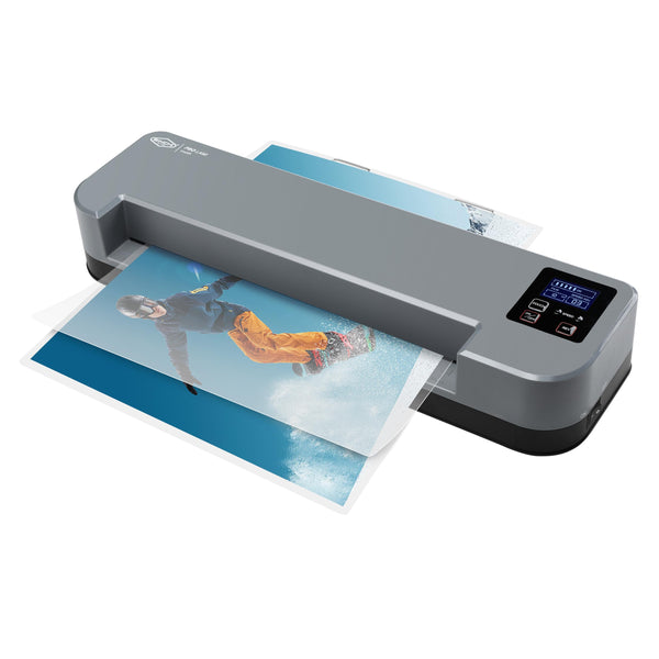 SINCHI 4-Roller Commercial Laminator Machine with LCD Display, 3-10 Mi ...