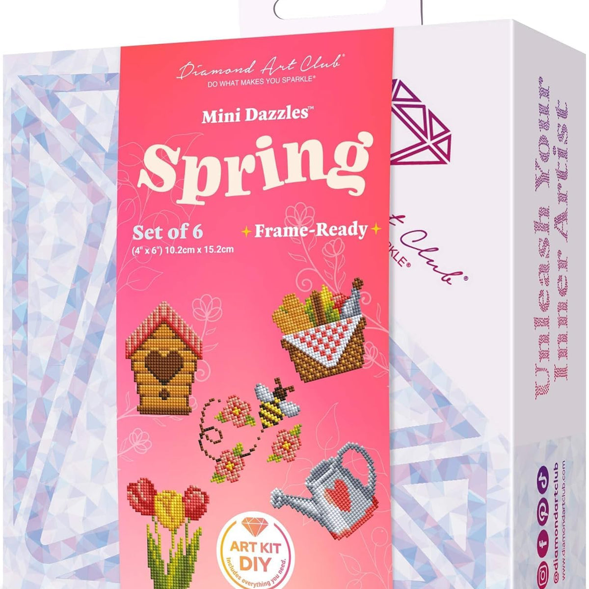 DIAMOND ART CLUB Spring Mini Dazzles, Fun DIY Diamond Painting Kit for ...