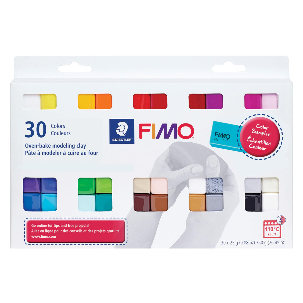 STAEDTLER FIMO Soft Oven-Bake Polymer Modeling Clay: 30 Piece Starter ...