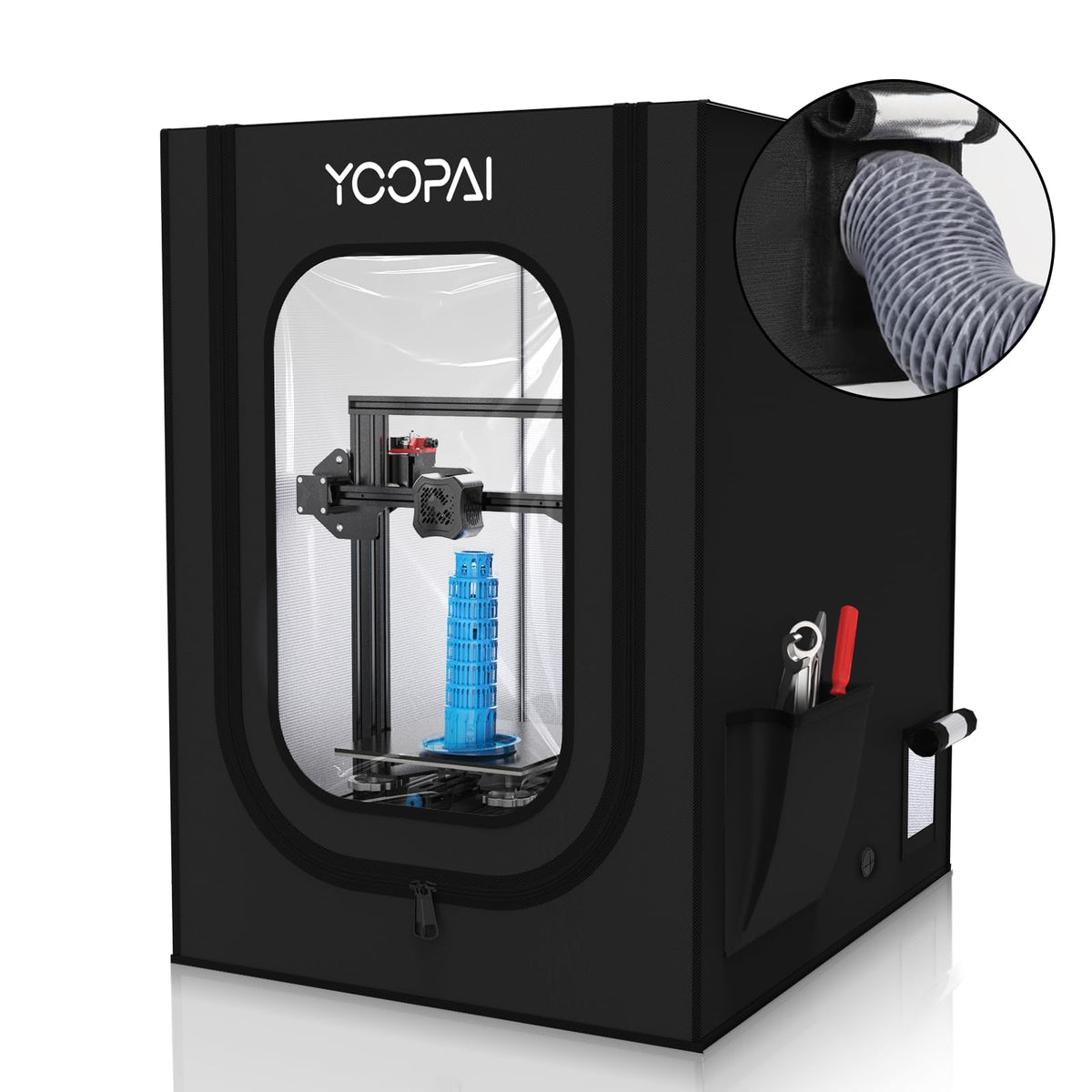 YOOPAI 3D Printer Enclosure, Fireproof Dustproof Tent Constant Tempera ...