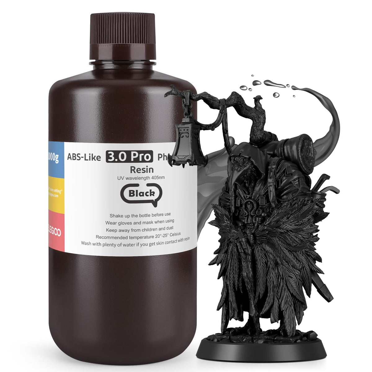 ELEGOO ABS-Like Resin 3.0 Pro, 3D Printer Resin with Low Viscosity and ...