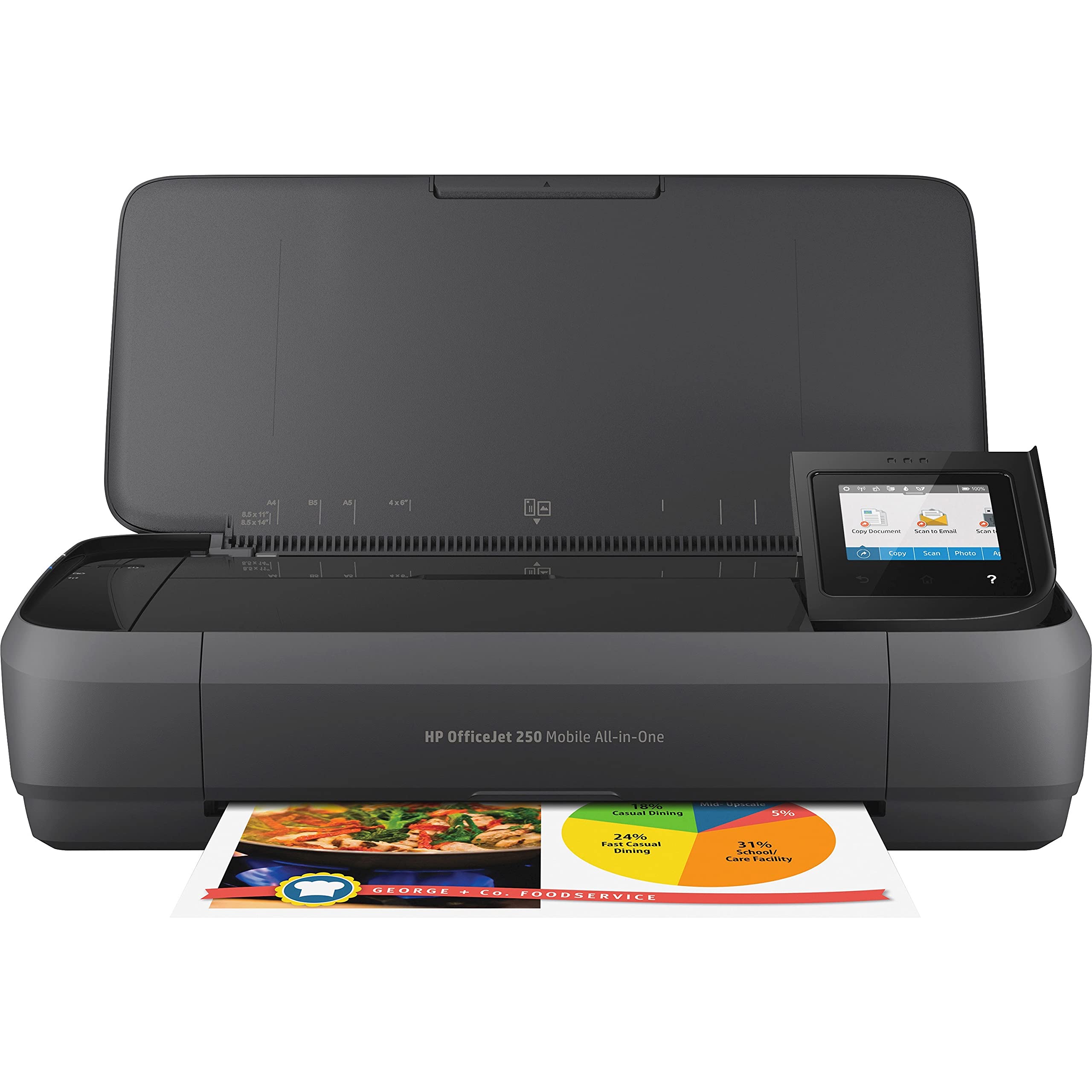 HP OfficeJet 250 All-in-One Portable Printer with Wireless & Mobile ...