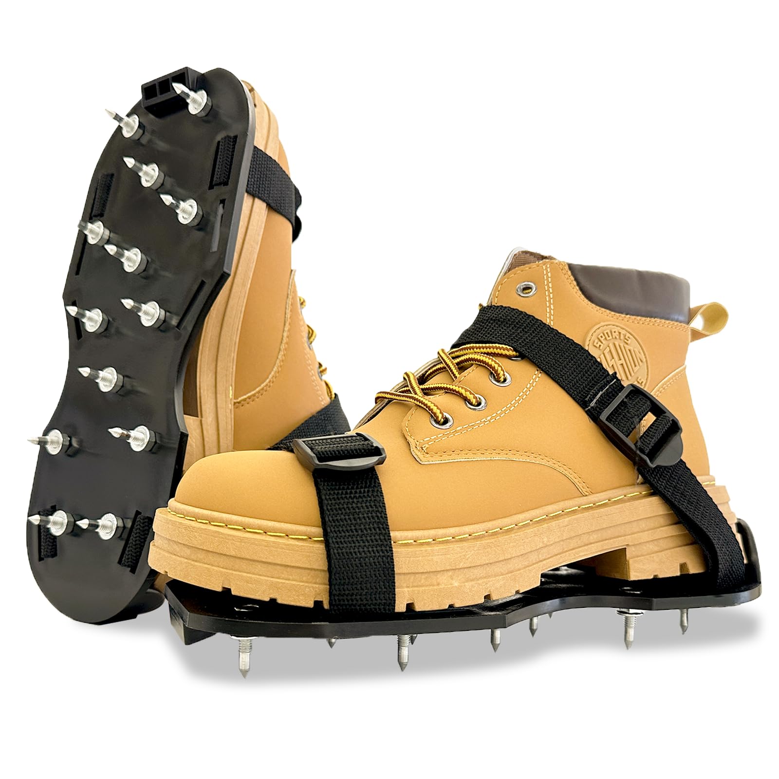 Epoxy Shoes, Gunite Spikes Shoes, Spike Shoes for Epoxy Flooring, with ...