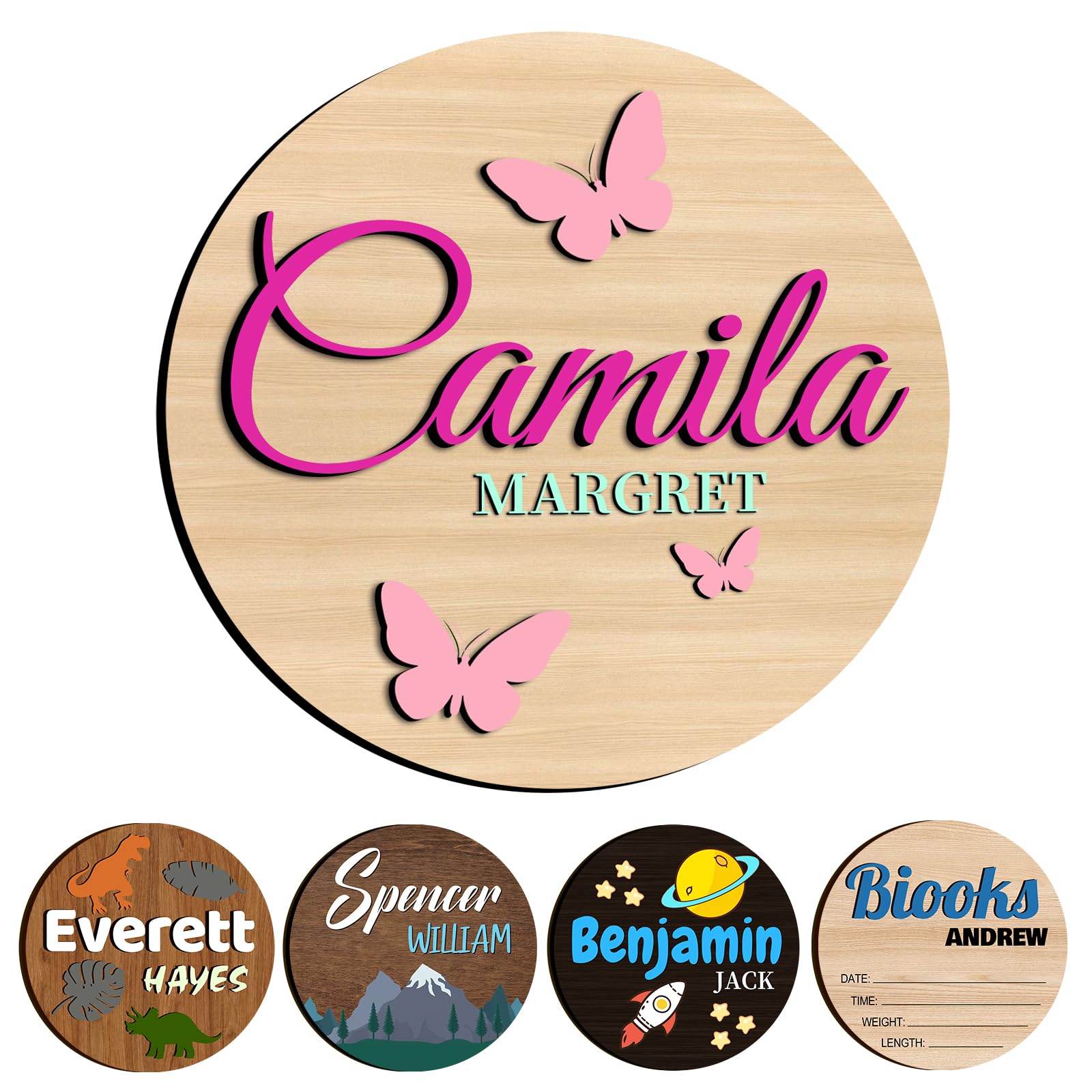 Custom Baby Birth Announcement Sign Personalized Baby Name Signs for ...